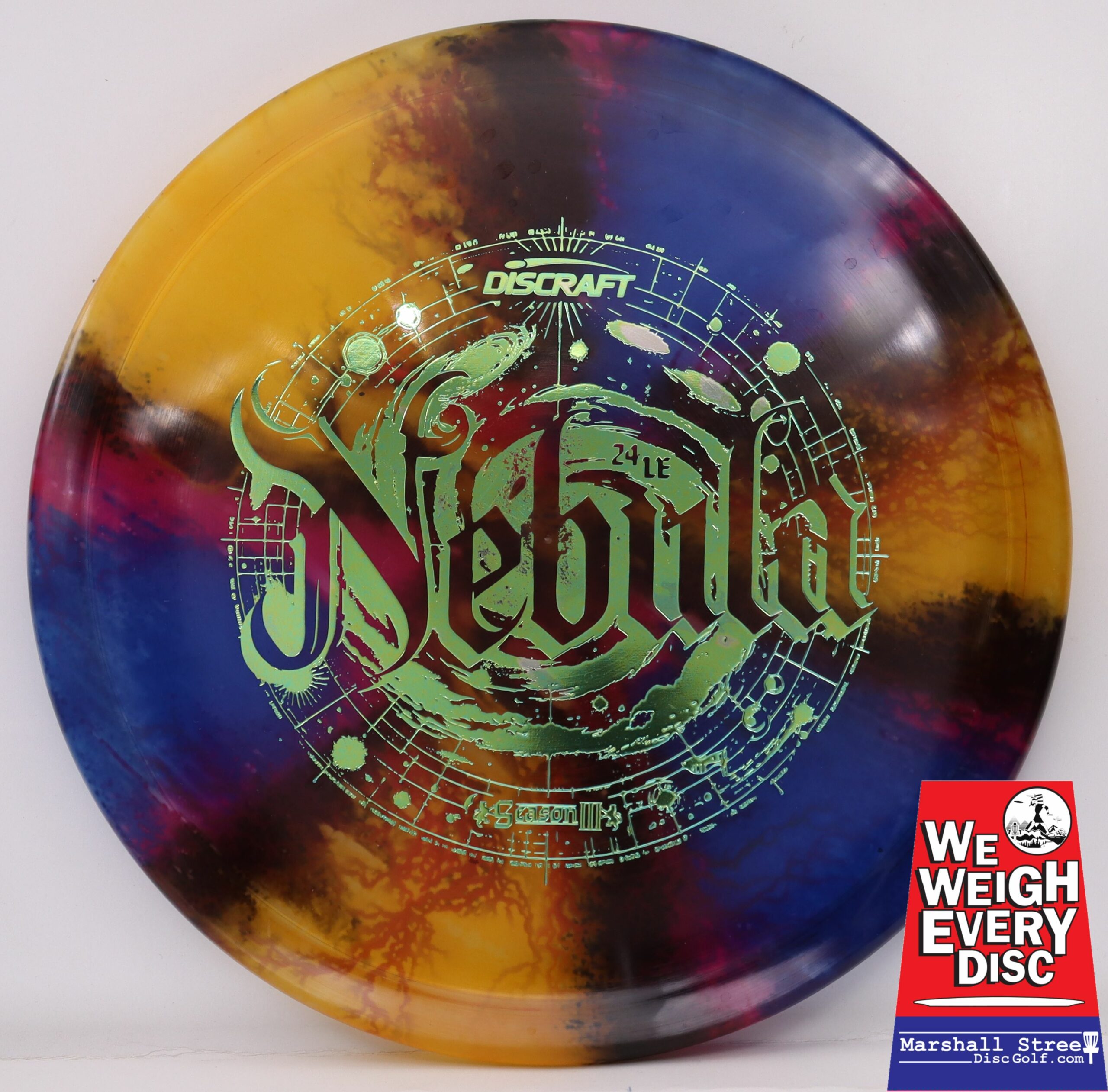 Tie-Dye Z Nebula, 2024 Ledgestone Edition • Marshall Street Disc Golf